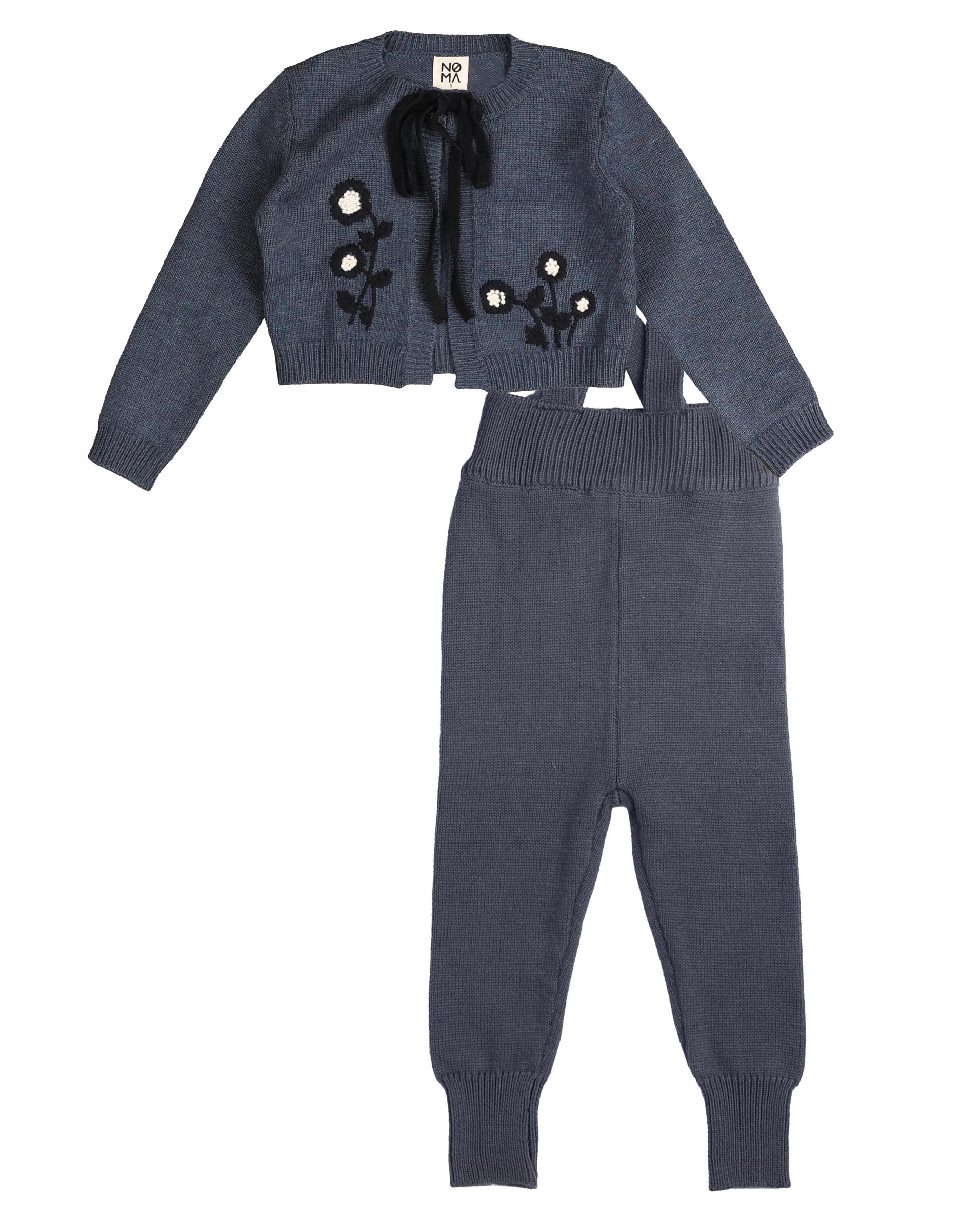 Noma Ink Baby Set With Embroidered Flowers – Once Child and Teen
